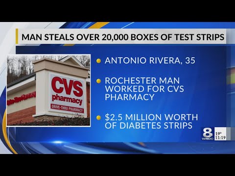 CVS workers steals millions worth of diabetes strips