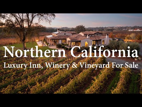 Northern California Luxury Inn, Winery, Tasting Room, and Vineyard For Sale