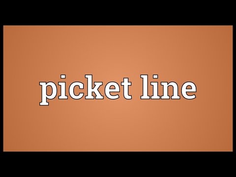 Picket line Meaning