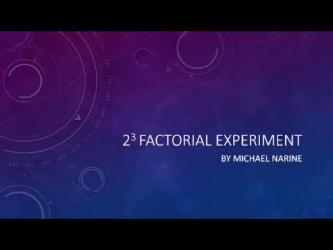 2^3 Factorial Experiments