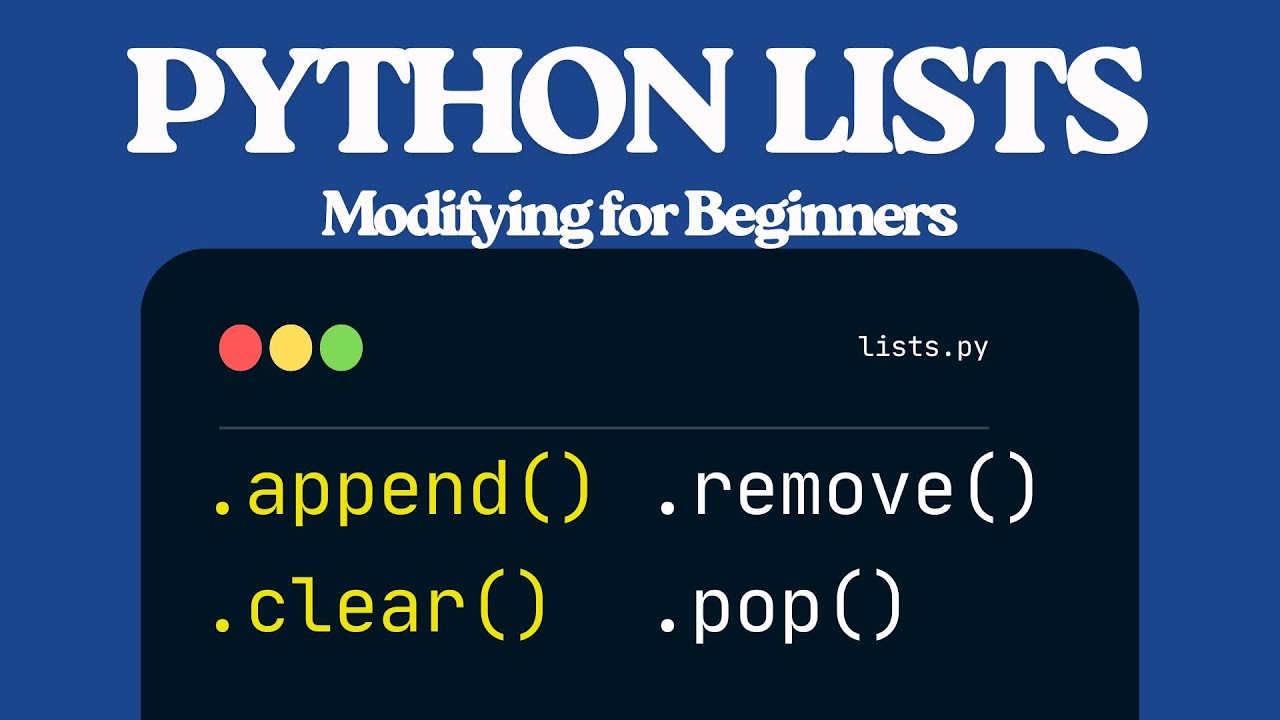 Python Lists: How Do You Add and Remove Items? 🐍
