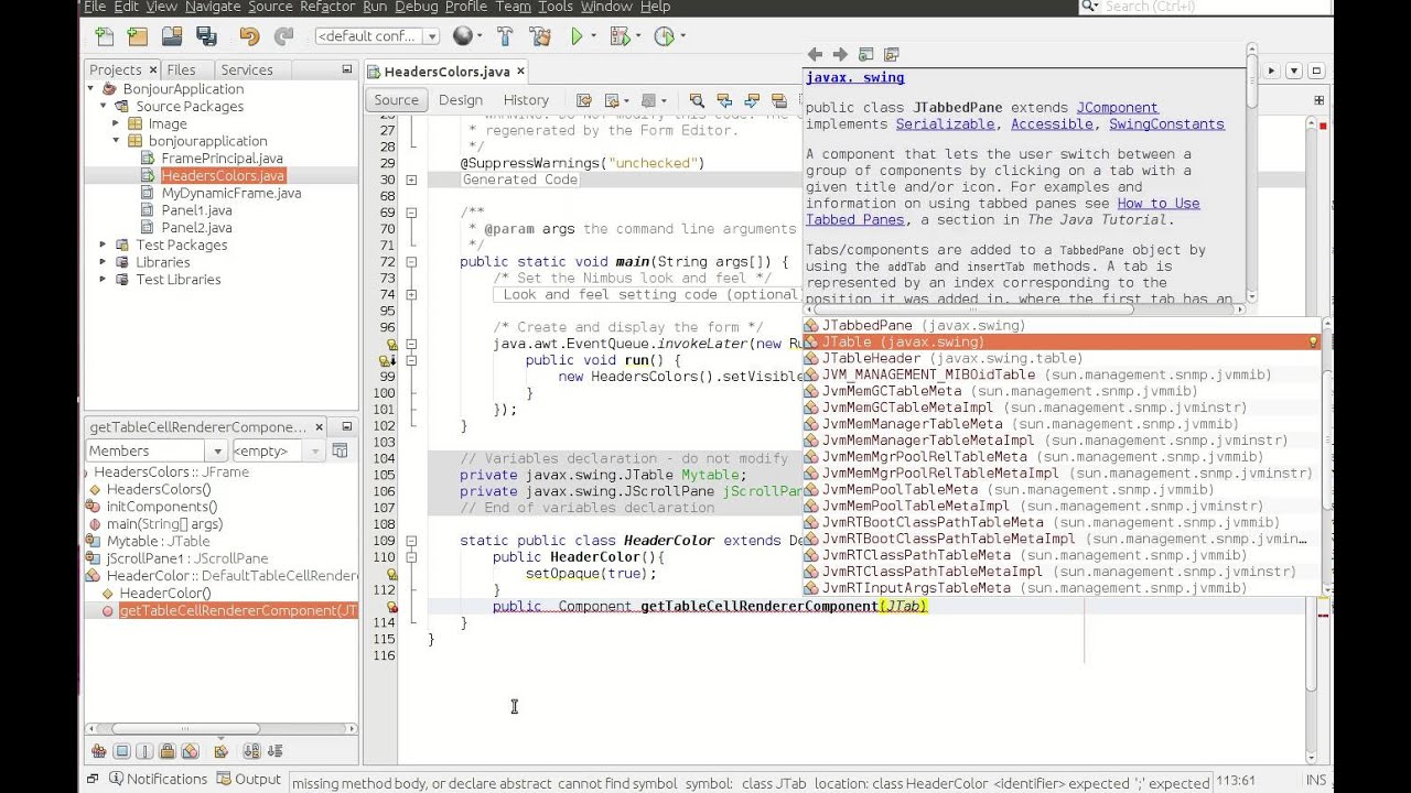 TUTO : How to change JTable's header background color DefaultTableCellRenderer? | java on netbeans
