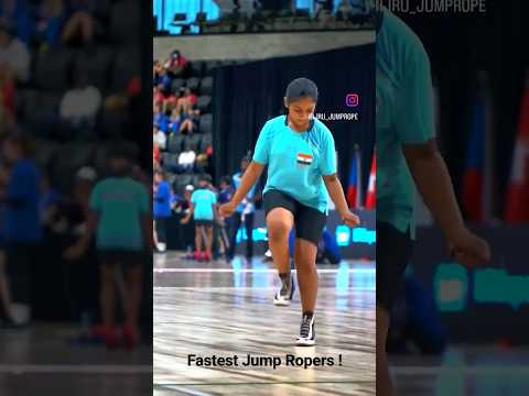 Fastest Jump Ropers at the World Jump Rope Championship 🏆 #speed #worldchampionship #teamindia