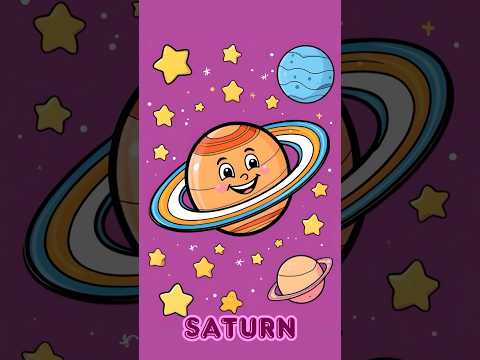 Saturn Facts for Kids 💍✨ | The Planet with Magical Rings! #kids #shorts #planet #saturn