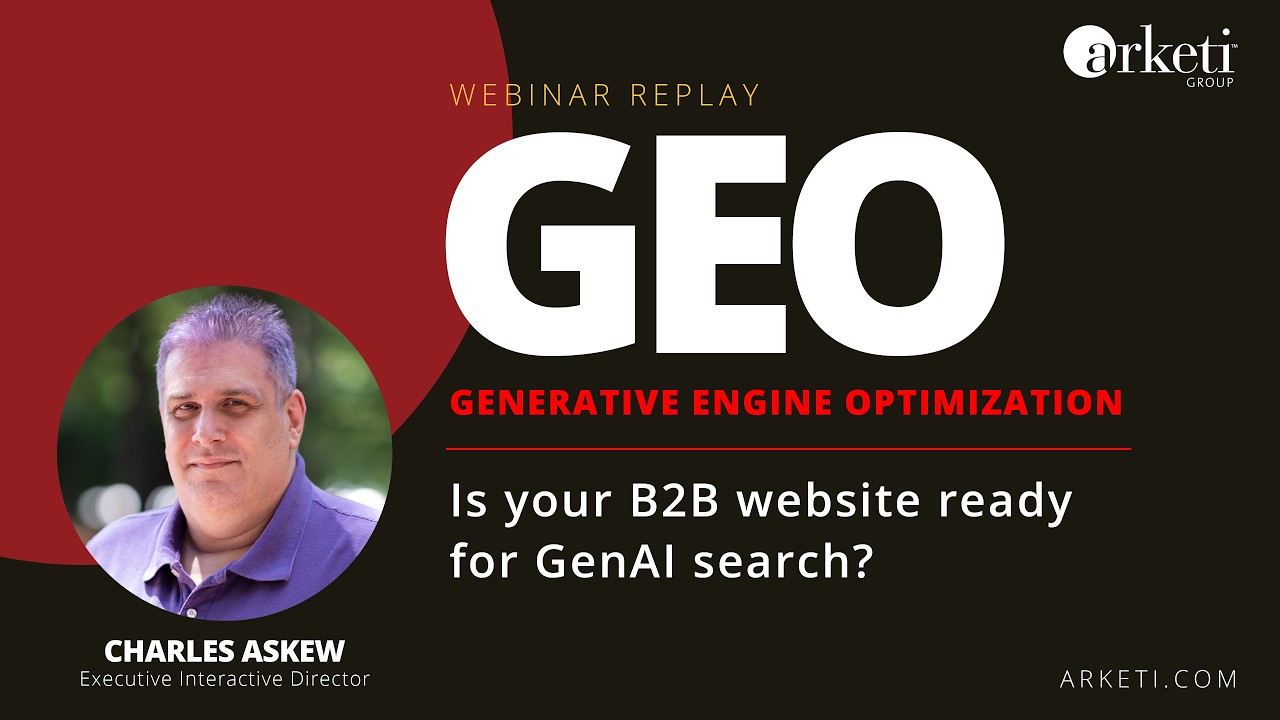 Generative Engine Optimization (GEO) for B2B Websites: What Senior Marketers Need to Know