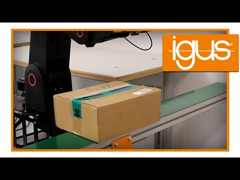 Automated barcode scan with robolink DP robot | robotic production line