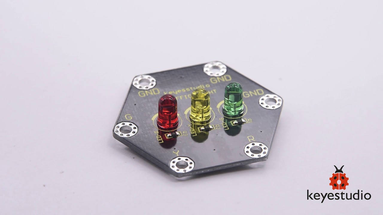 KS0480 Keyestudio Micro bit Honeycomb Traffic Light Module