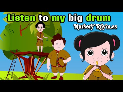 Listen to my big drum | Nursery Rhyme | Cartoonic #cartoonvideo #kidscartoons #cartoon