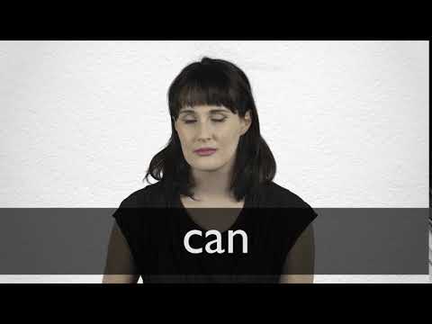 How to pronounce CAN in British English