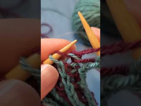 How to Knit brioche stitch brk