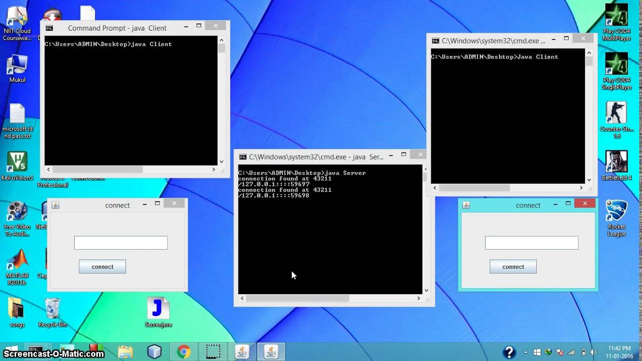 Messenger using java || socket programming || MultiThreading| Rohit Negi
