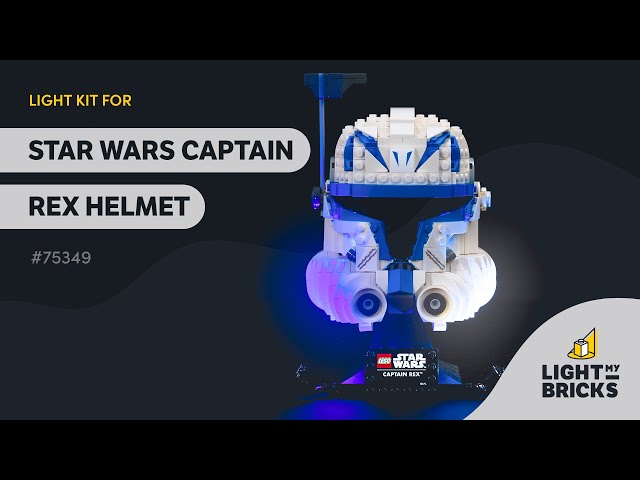 Light my bricks LED Licht Set für LEGO 75349 Star Wars Captain Rex Helm ...