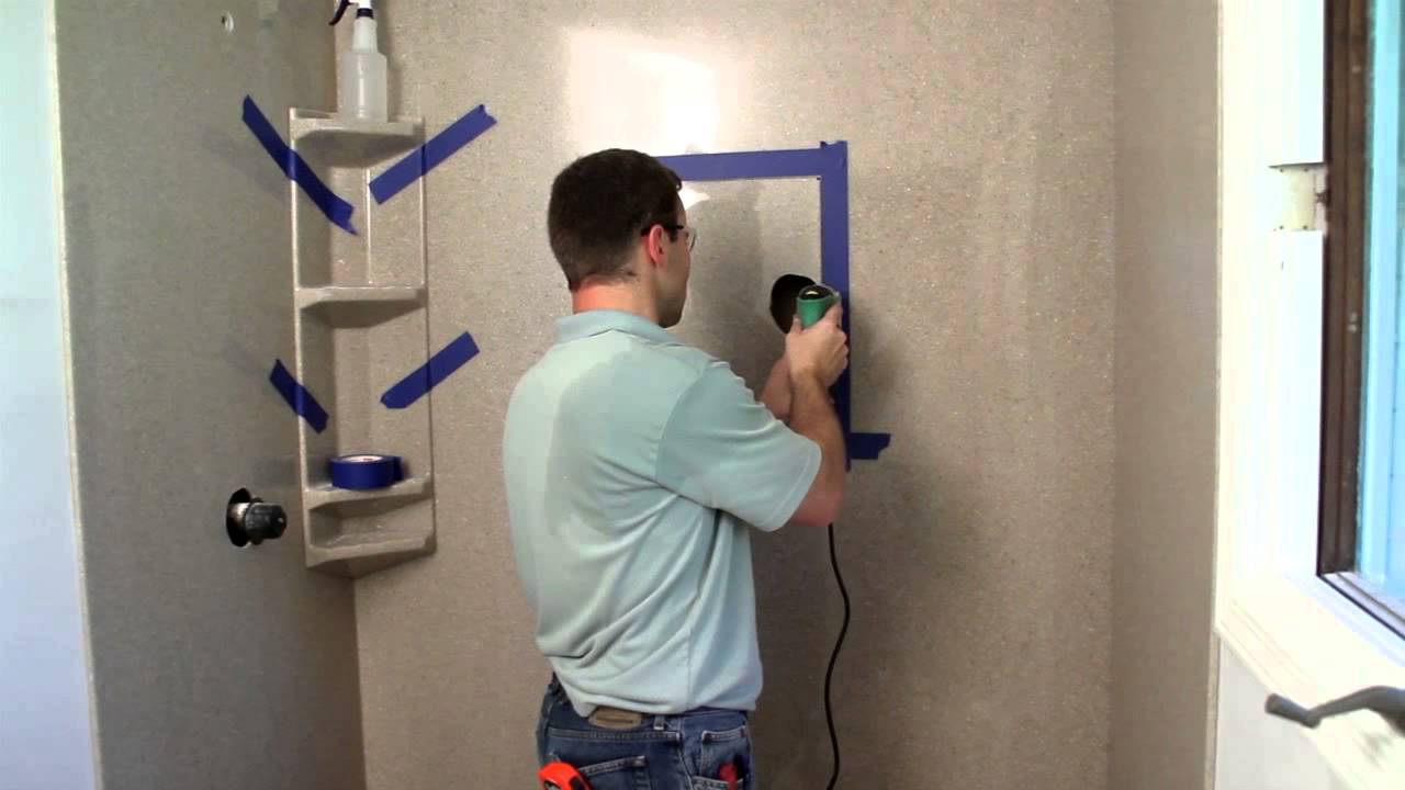 Onyx Shower Installation - Inset Caddy