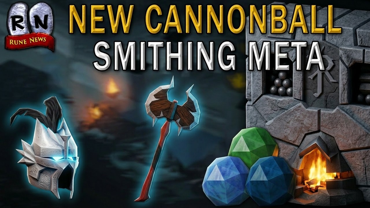 Jagex is About to Make Players FILTHY RICH in OSRS & New Cannon Ball Smithing Meta