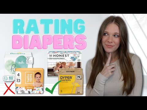 BEST and WORST DIAPERS 2023 | Millie Moon, Honest, Dyper, Kirkland, Pampers Pure