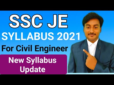 SSC Je syllabus 2020 for civil engineers | SSC JE Syllabus | SSC Je syllabus PDF download