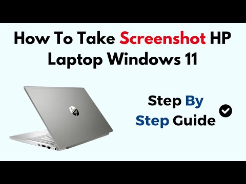 How To Take Screenshot HP Laptop Windows 11