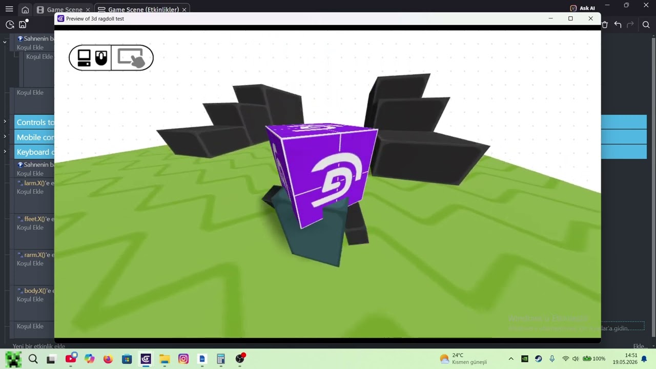 Poopy Ragdoll On GDEVELOP 5 3D