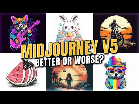 ????Testing NEW Midjourney V5 for Print on Demand????