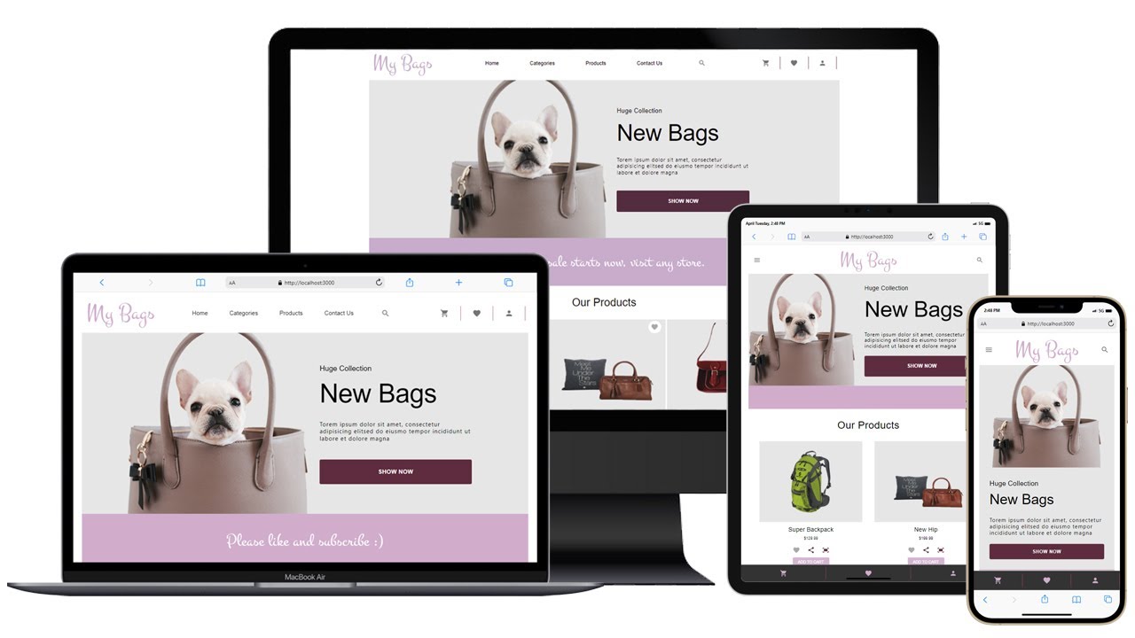 Build a Beautiful E-commerce Website Completely from SCRATCH | Material UI & React