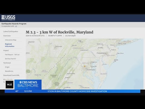 Residents near epicenter of Rockville, Maryland earthquake describe shaky ground