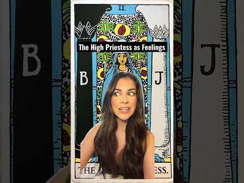 Tarot Cards as Feelings: The High Priestess #shorts #tarotcardmeaning #howdotheyfeel