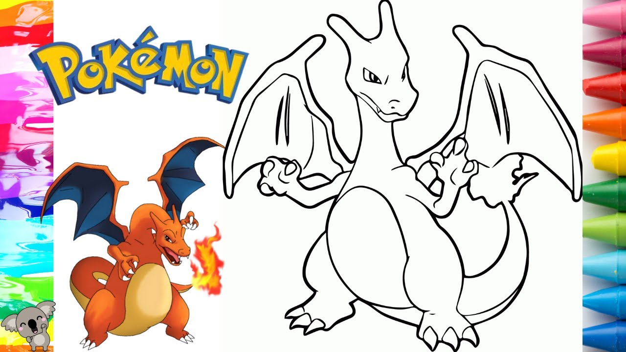 CHARIZARD / POKEMON coloring page COLOR WITH ME