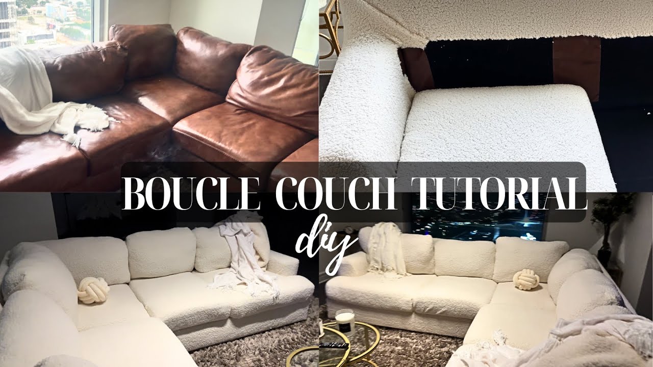 I MADE MY OWN BOUCLE COUCH HERE’S HOW!!!