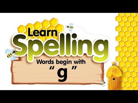 Learn Spelling Words begin with 'g' | Spell & Tell Words that begin with 'g' | Word Phonics