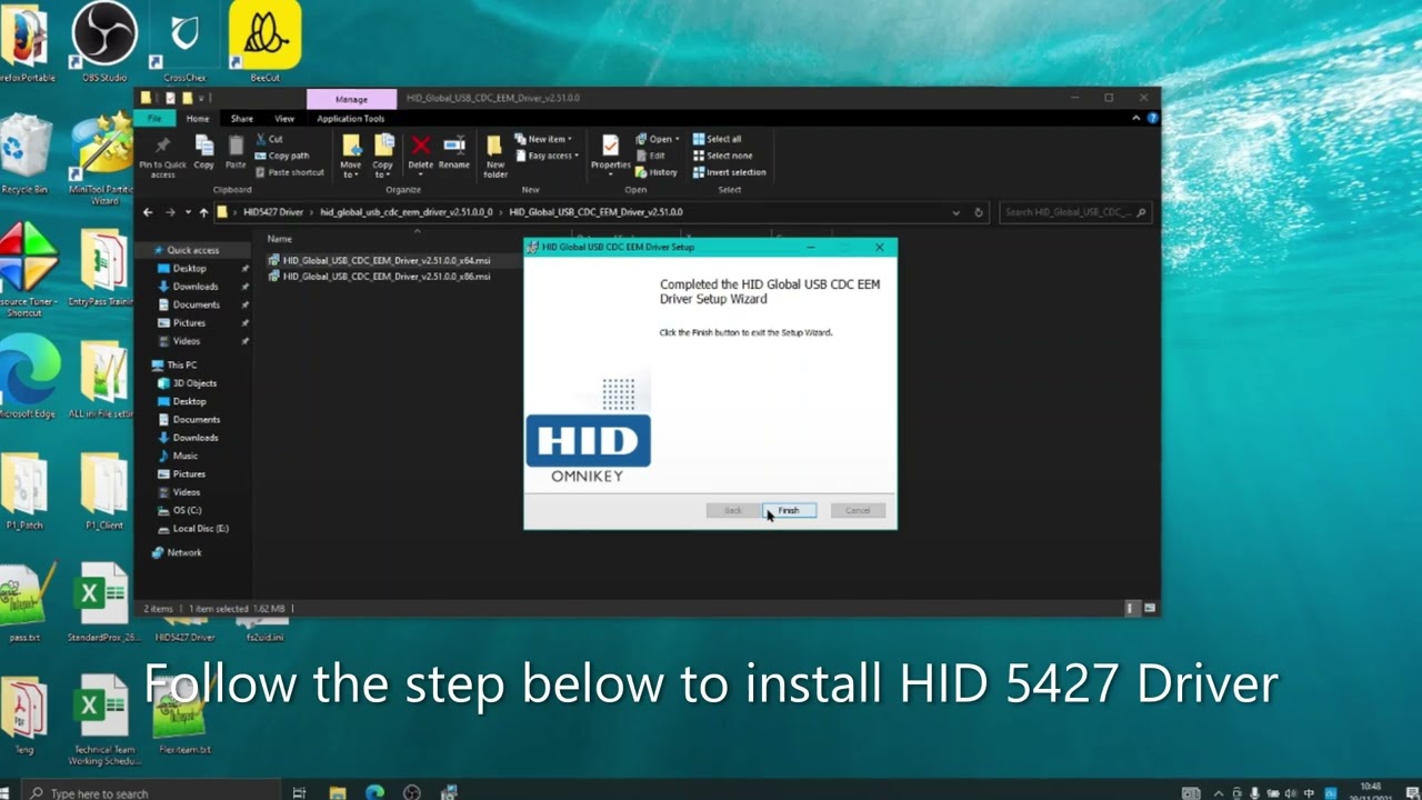 HID 5427 Driver Installation Guide