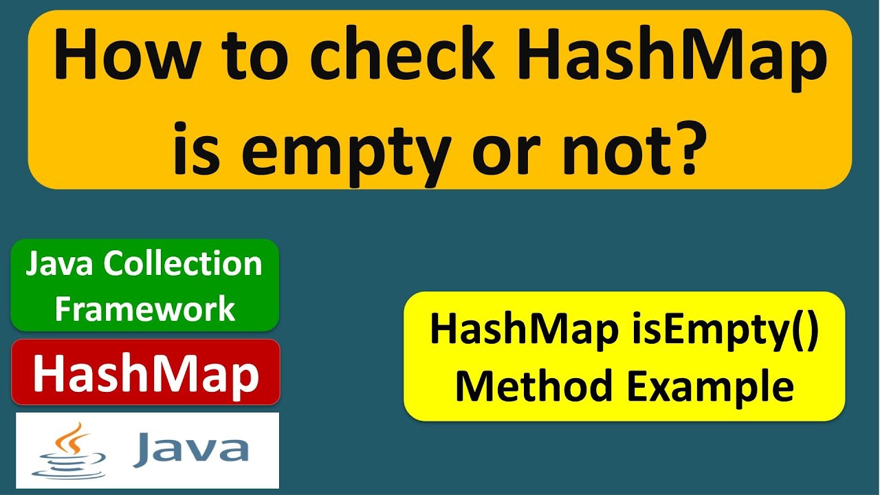 How to check HashMap is empty or not? | HashMap (isEmpty) | Java Collection Framework