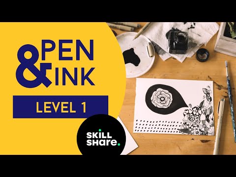 How To Use Pen & Ink- Level 1- Skillshare Class Intro Video
