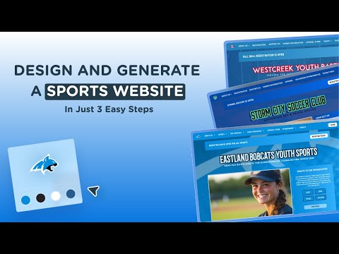 How To Design and Generate a Sports Website 🎨
