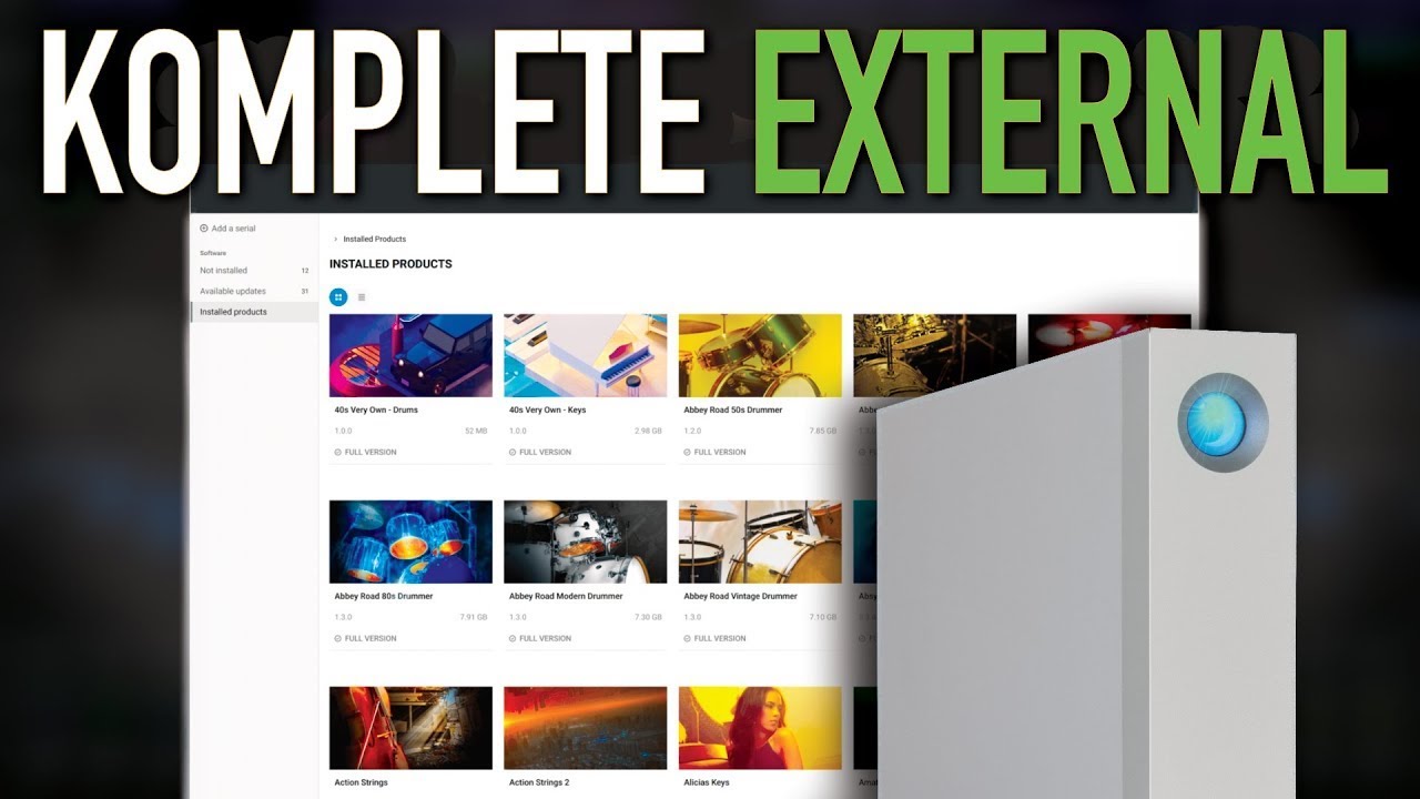 How to Install Native Instruments on External Hard Drive