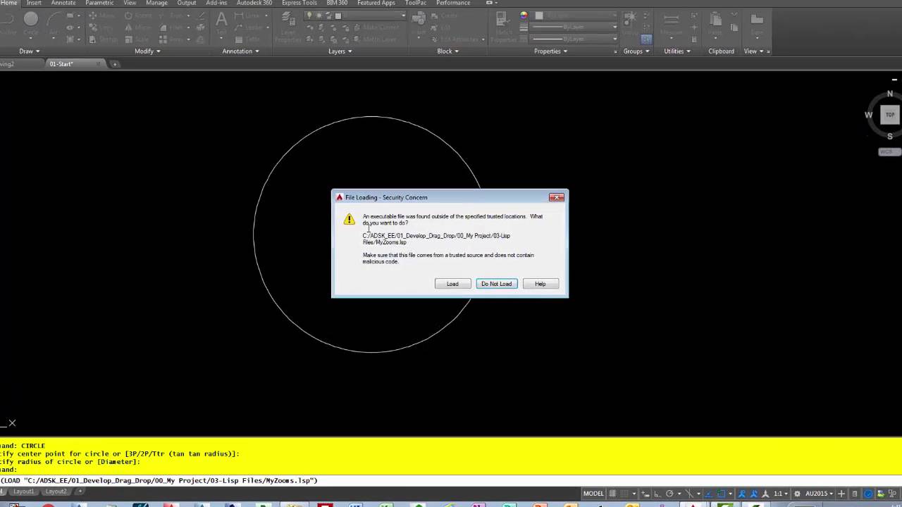 Develop - Drag - and Drop with AutoCAD