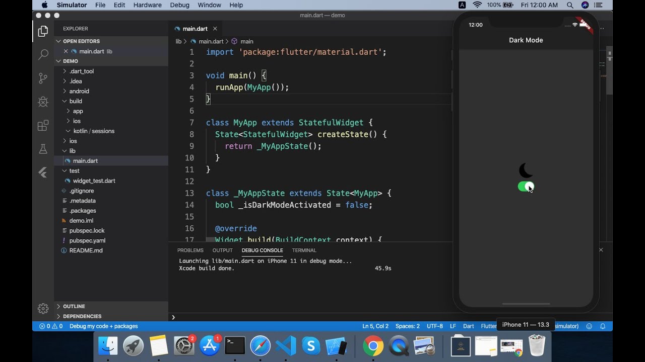 Flutter dynamic theme #clever #flutter