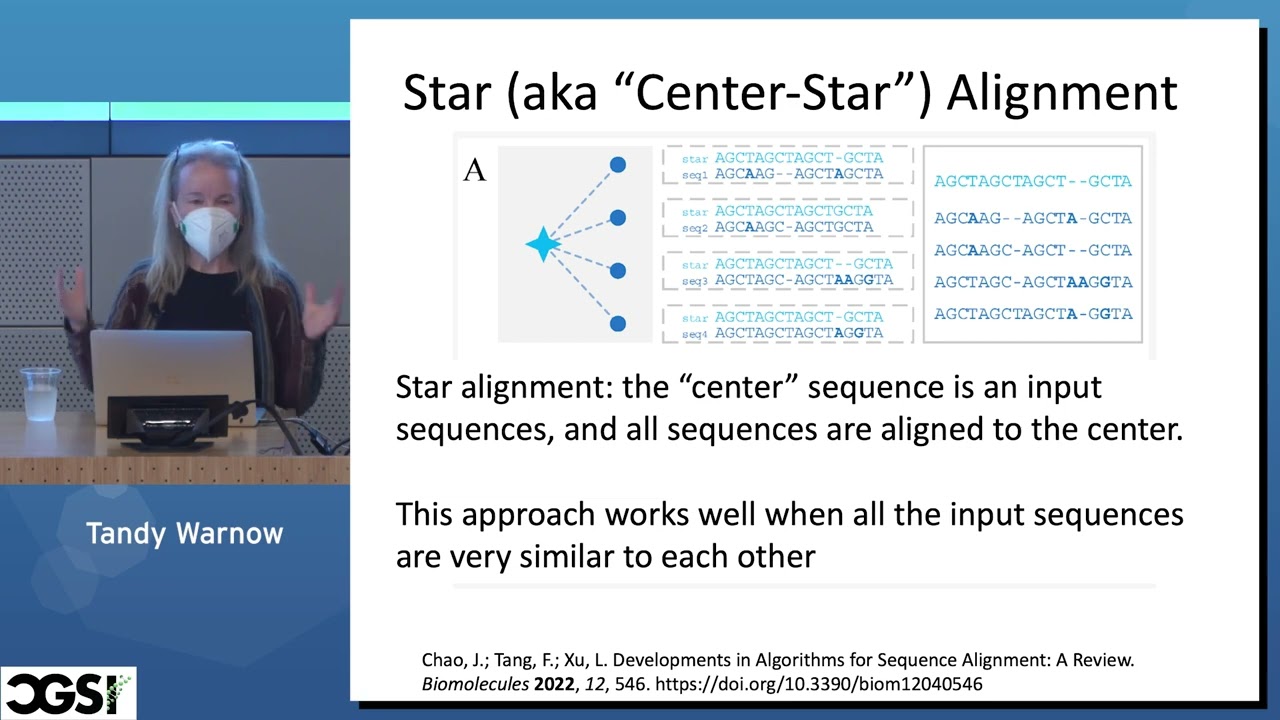 Tandy Warnow | Tutorial | Multiple Sequence Alignment | CGSI 2022