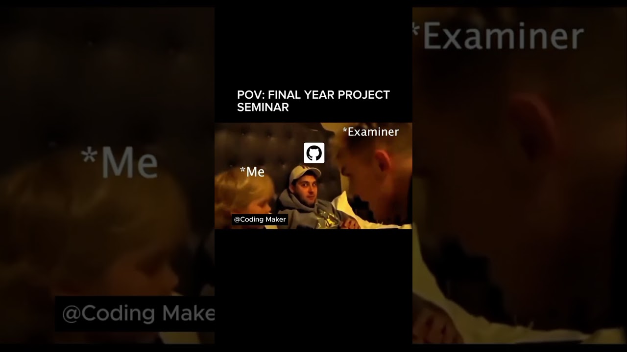 Final Year Project Seminar | Final Year Project Using Github  #funny #memes #learnwebcode#github