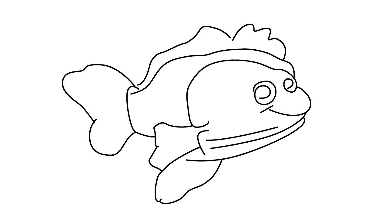 How to draw Cod fish step by step for beginners