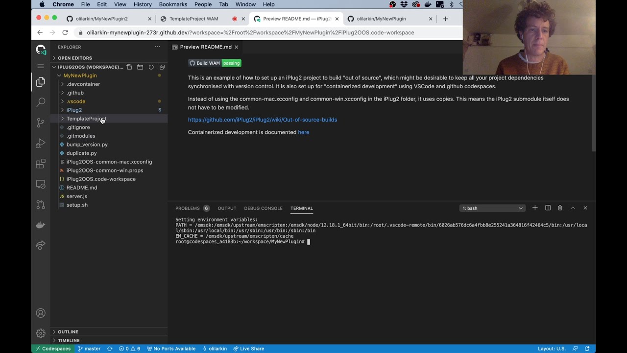 iPlug2 - Audio Plugins in the cloud with Github Codespaces/Actions