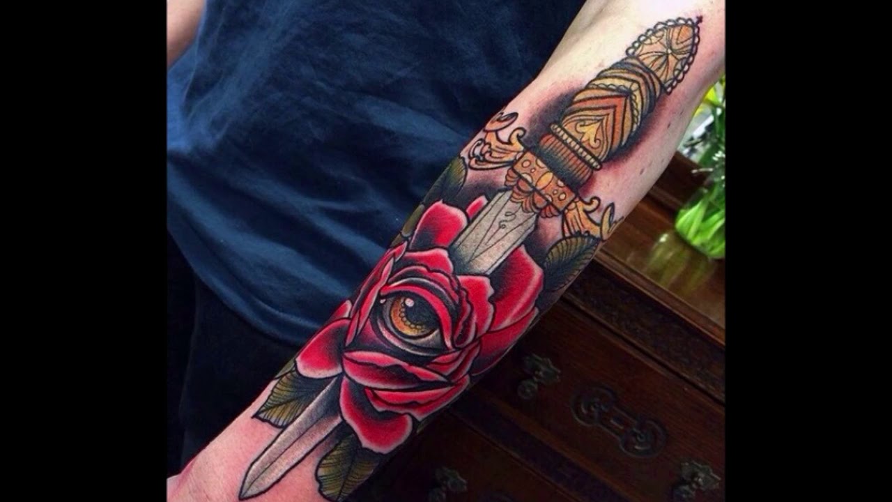 Top 50 Best Dagger Tattoos