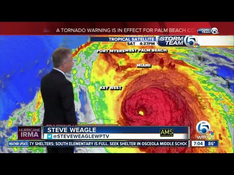7 p.m. update: Category 3 Hurricane Irma's winds remain at 125 mph