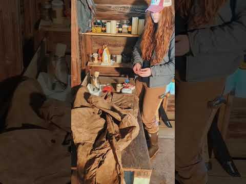 living alone in the mountains - rewaxing an old canvas jacket pt. 2