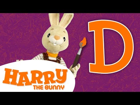 First Words for Kids | Words beginning with the Letter D | Learning Vocabulary on Harry the Bunny