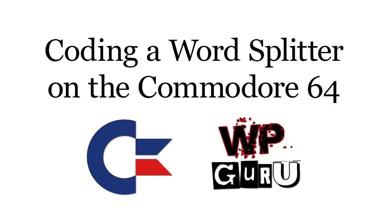 Building a Word Splitter on the C64 in Commodore BASIC