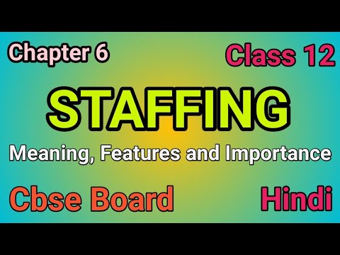 Staffing meaning in hindi |staffing meaning and importance| staffing meaning in management in hindi