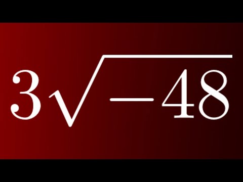 Simplify 3sqrt(-48) by First Rewriting without the Negative in The Square Root