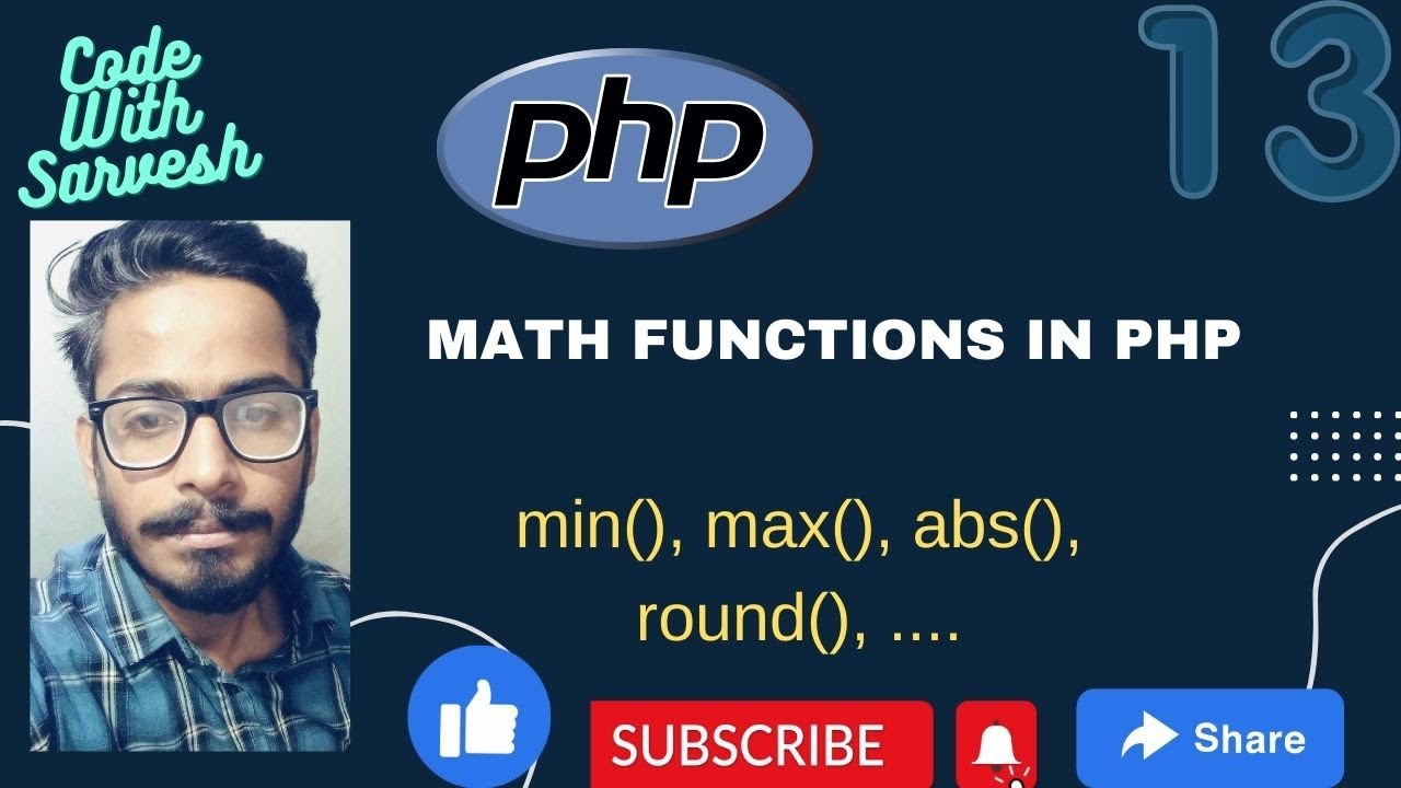 Math Functions in PHP | PHP Tutorial in Hindi | CodeWithSarvesh