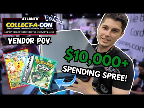 A Wild Suitcase FULL of Pokemon Cards Appeared | Collect a Con Atlanta 2025 Day 2 VENDOR POV