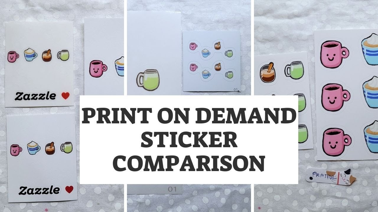 RedBubble, Society6, Zazzle, Printful Review ✨PoD sticker comparison